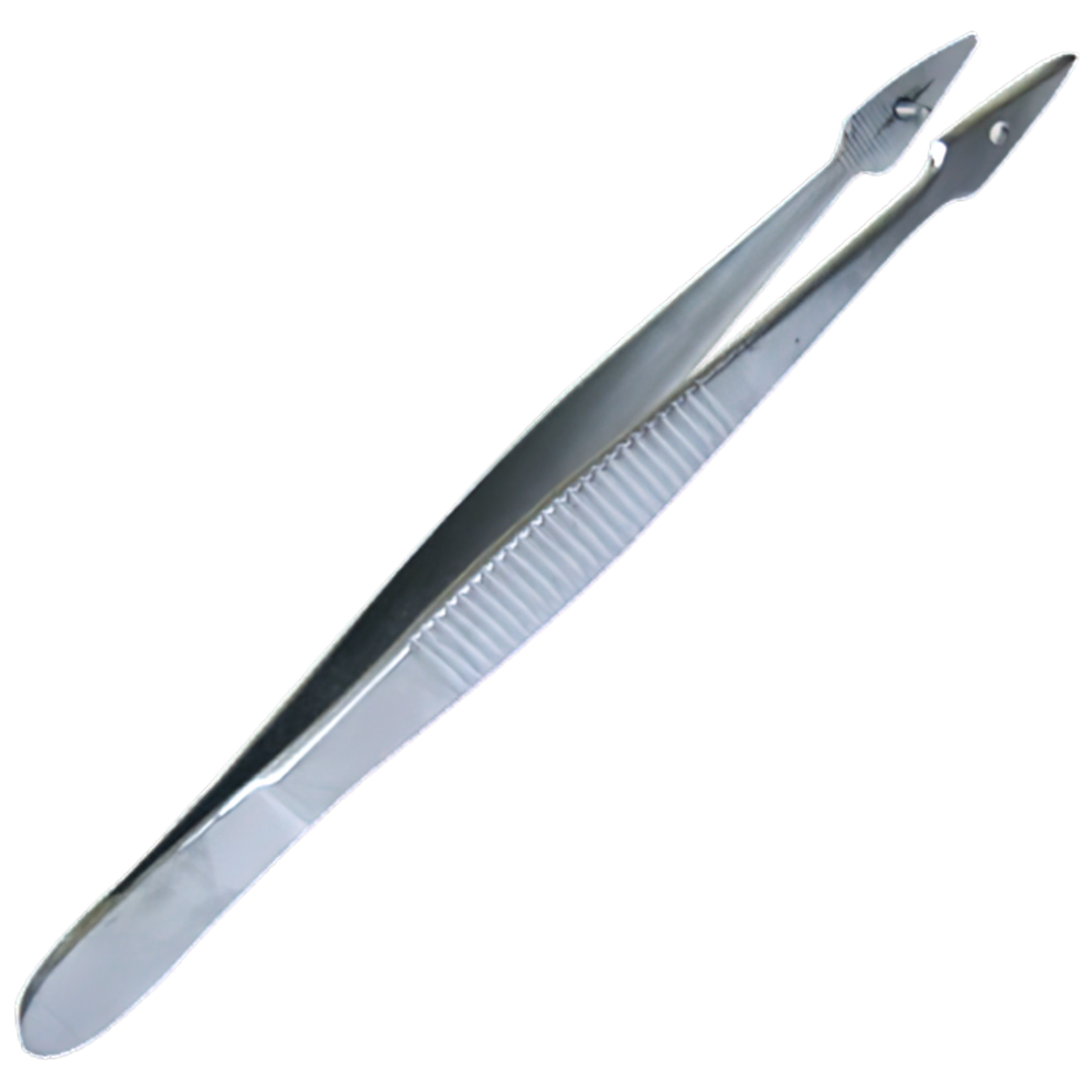 AEROINSTRUMENTS Stainless Steel Fine Forceps with Pin 13cm – First Aid ...